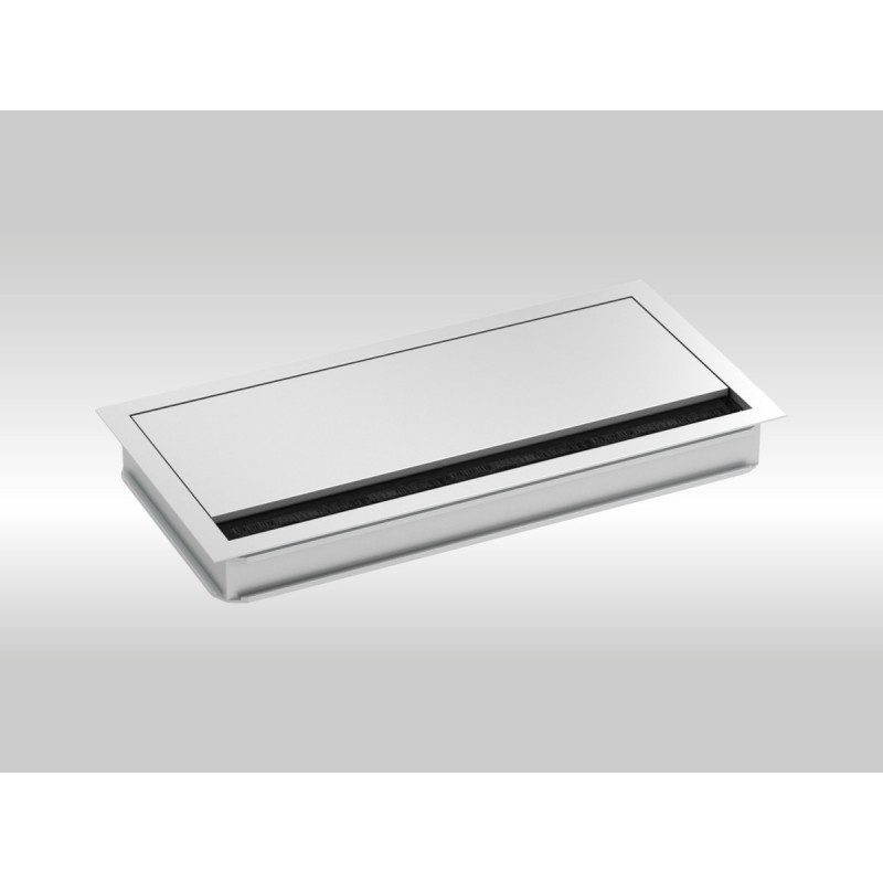 Bachmann Loop Square cable outlet 120x240mm, silver (930.320)